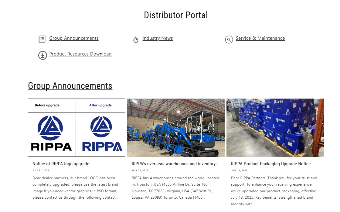 Distributor Portal – Rippa Group