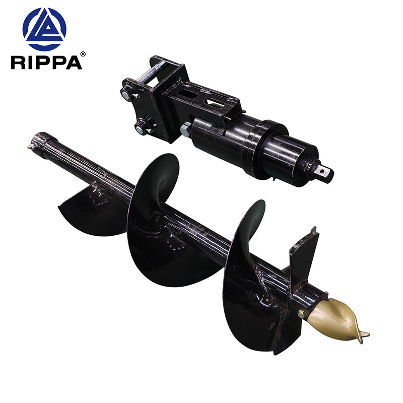 R32 Mini ExcavatorNew structure-800mm long diameter 200mm rotary drill ...